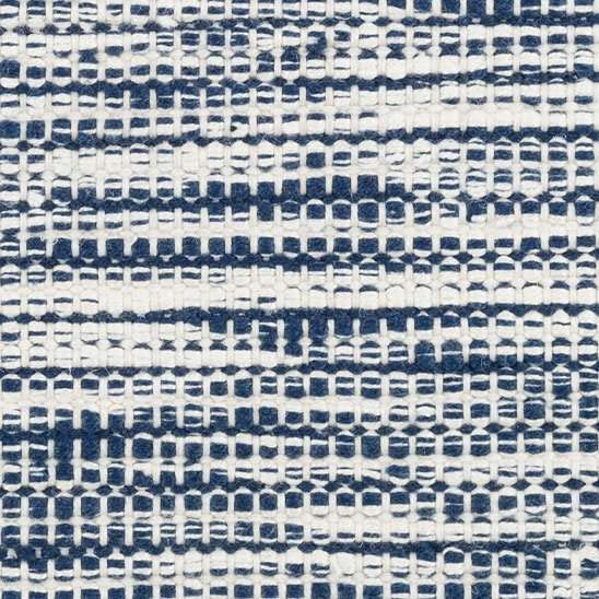 Dash and Albert Tideline Navy Handwoven Indoor/Outdoor Rug, 8 X 10 Feet, Blue Stripe Pattern