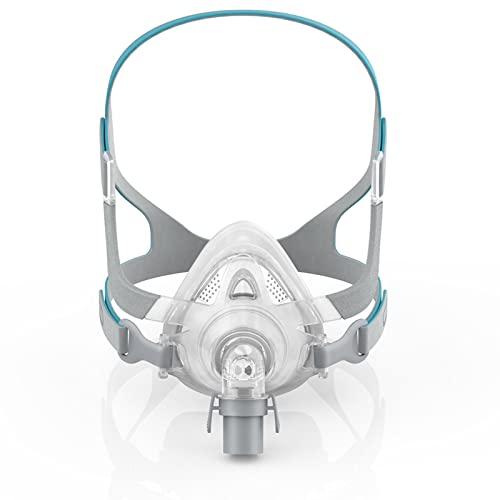 CPAP Masks Full Face - Replacement Set for F20 - Reusable CPAP Supplies - Suitable for CPAP Machine - Covers Nose and Mouth - Includes Headgear, Frame, Elbows and Full Face Mask Cushion - Large