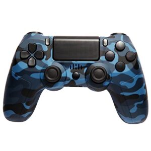 lahonty wireless game controller for p4, remote gamepad compatible with p4/slim/pc/pro with dual vibration/analog sticks/6-axis motion sensor