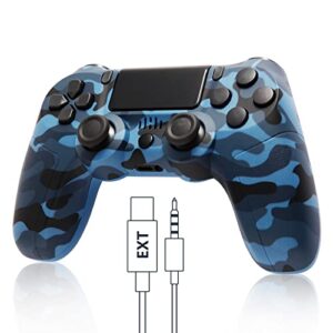 LAHONTY Wireless Game Controller for P4, Remote Gamepad Compatible with P4/Slim/PC/Pro with Dual Vibration/Analog Sticks/6-Axis Motion Sensor