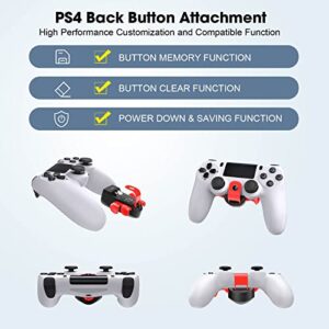 UeeVii PS4 Controller Paddles,PS4 Gamepad Converter Bluetooth Key Extender Wireless 3.0 Micro USB Port, Back Button Attachment/TURBO Burst Function/Customization Mapping Buttons