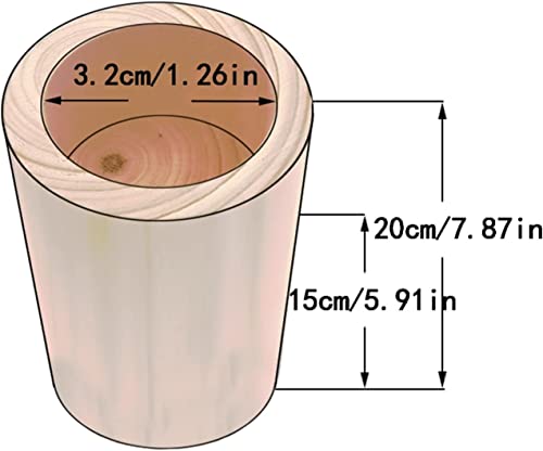 Set of 4 Bed Risers Furniture Risers, Furniture Height Raisers Lifting Height 15cm, Heavy Duty Furniture Wooden Lifts, for Tables Chairs Sofas Cabinets Bed(Size:Inner Diameter 3.2cm)