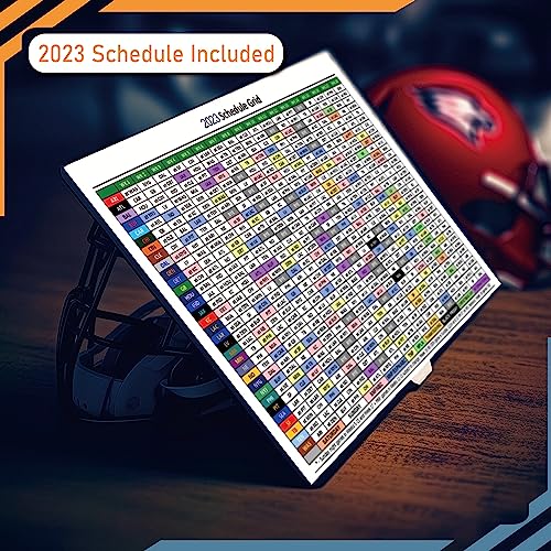 MAYSPORTS Extra Large Fantasy Football Draft Board 2023-2024 Kit - 5.3ft x 4.1ft Board, 596 Player Labels, 2023 Top Rookies, FA Players, Schedule Included- Color Edition[14 Teams 20 Rounds]