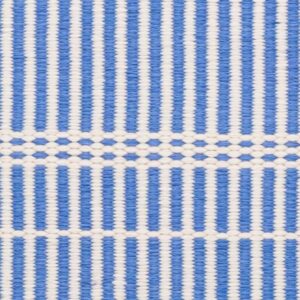 Dash and Albert Marlo French Blue Handwoven Indoor/Outdoor Rug, 8 X 10 Feet, Blue Stripe Pattern