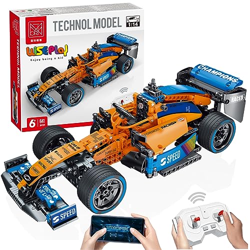 WISEPLAY F1 Model Cars to Build for Adults and Kids - Remote Control Car F1 Building Set - STEM Project for Adult and Kids - Great Collectable Model for Display and Play