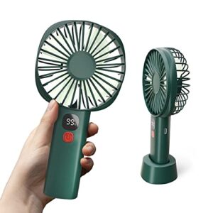 Flora Element Small Air Conditioner, Portable Cooling Fan, 5 Speeds Small Desk Fan, Screen Display Air Conditioner Fan-2