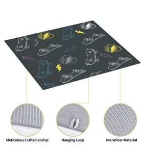 Graffiti Skateboard Printed Drying Mat For Kitchen Ultra Absorbent Microfiber Dishes Drainer Mats Non-Slip Silicone Quick Dry Pad - 18 X 16inch