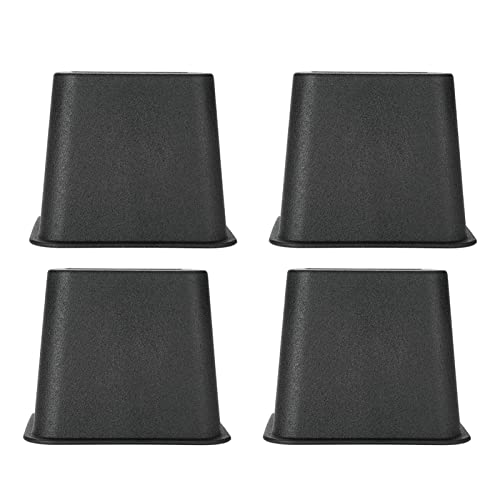 4Pcs Adjustable Furniture Risers Bed Elevation in Heights Heavy Duty Risers for Sofa and Table