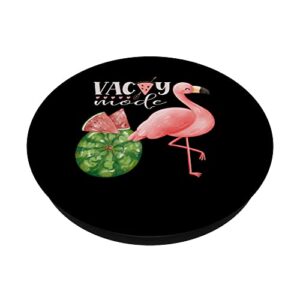 Hello Summer Pink Pelican Watermelon summertime beach vacay PopSockets Swappable PopGrip