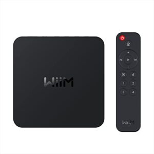 wiim pro airplay 2 receiver with voice remote, chromecast audio, multiroom streamer, stream hi-res audio from spotify, amazon music, tidal and more