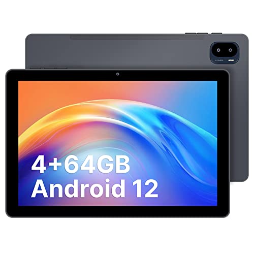 ApoloSign Tablet, 10 inch Android Tablets, Android 12 Tablets Quad-core 4GB RAM 64GB ROM, 5+8MP Dual Camera, WiFi, Bluetooth, 6000mAh Long Life Battery, Silver Grey