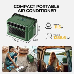 BougeRV Portable Air Conditioner, 1800BTU Compact Air Cooler,6 Wind Speeds Tent Air Conditioner for Van Life, Camping Tent, Outdoor, Office