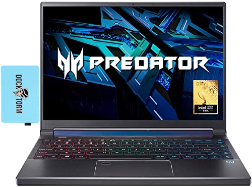 Acer Predator Triton 300 SE-14 Gaming & Entertainment Laptop (Intel i7-12700H 14-Core, 16GB LPDDR5 5200MHz RAM, 4TB PCIe SSD, GeForce RTX 3060, 14.0" 165Hz Win 11 Home) with Hub