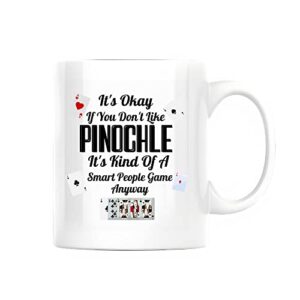 humorous sarcasm saying playing card gift for smart people 11oz 15oz white coffee mug