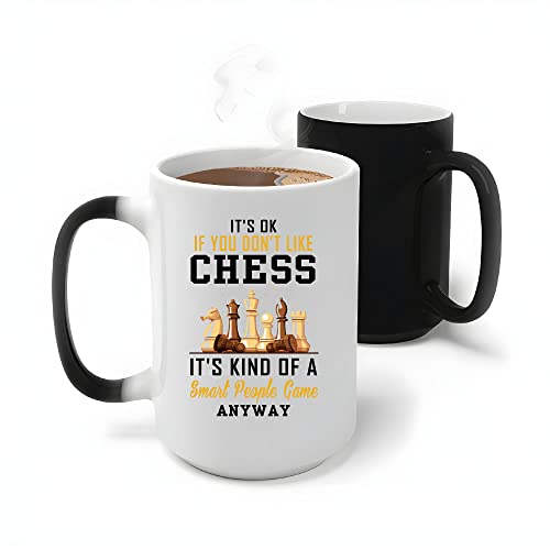 Humorous Gift for Chess Players Smart People Game Saying 11oz 15oz Color Changing Mug