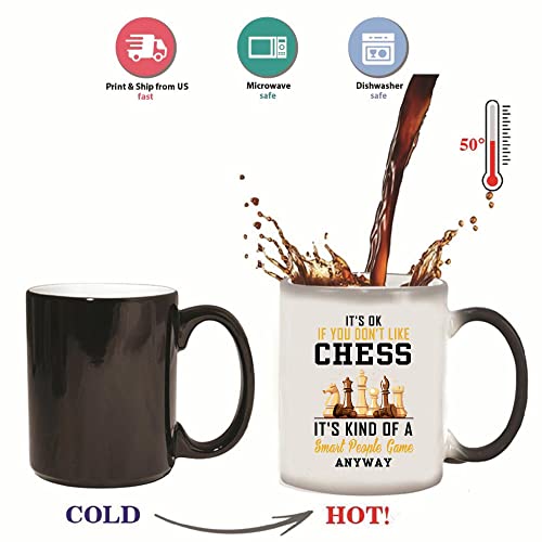 Humorous Gift for Chess Players Smart People Game Saying 11oz 15oz Color Changing Mug