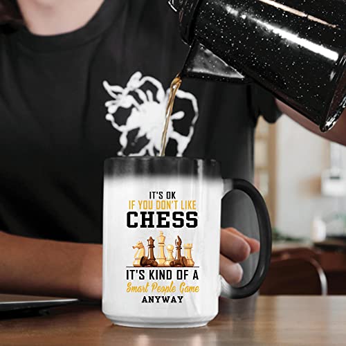 Humorous Gift for Chess Players Smart People Game Saying 11oz 15oz Color Changing Mug