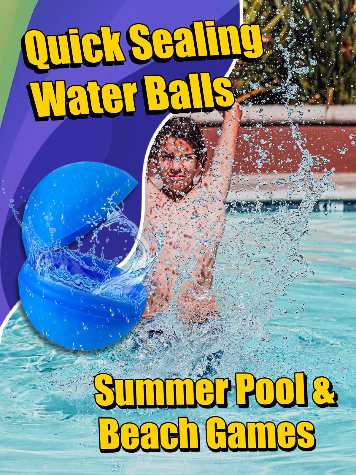 Water Balloon Toys to Relieve Summer Hot, Water Ball Launcher/Reusable Quick Sealing Splash Balls (Splash Balls)