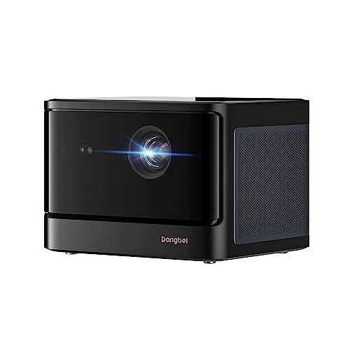 Dangbei Mars 1080p Full HD Projector, 2100 ISO Lumens Movie Projector, Native Licensed Netflix, Dual 10W Dolby Audio Speakers, Auto Focus, Auto Keystone Correction, Screen Fit, Obstacle Avoidance