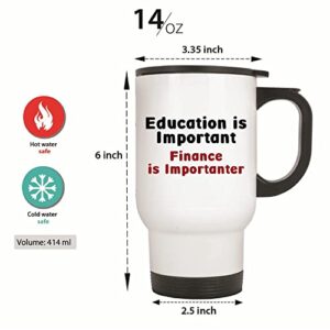 Financially Savvy Gift for Investors CFOs Smart Stock Investing 14oz Steinless Steel Travel Mug