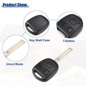 ACROPIX 314.4 MHz Key Fob Keyless Entry Remote Fit for Lexus RX330 RX350 2004-2006 for Lexus RX350 RX400h 2007-2009 HYQ12BBT - Pack of 1 Black