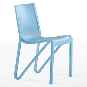 XOUVY Plastic Chair Simple Modern Chair - Leisure Chair Integrated molding Suitable for Computer Chair Office Chair Conference Chair Cafe Dining Chair (4 Pieces)