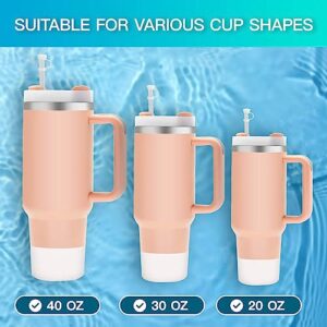 8pcs Silicone Spill Proof Stopper Set,Compatible with Stanley Cup 2.0 40oz/30oz,Compatible with Tumbler Accessories, 2 Straw Cover Cap,2 Square Spill Stopper,2 Round Leak Stopper,2 Bumper Boot