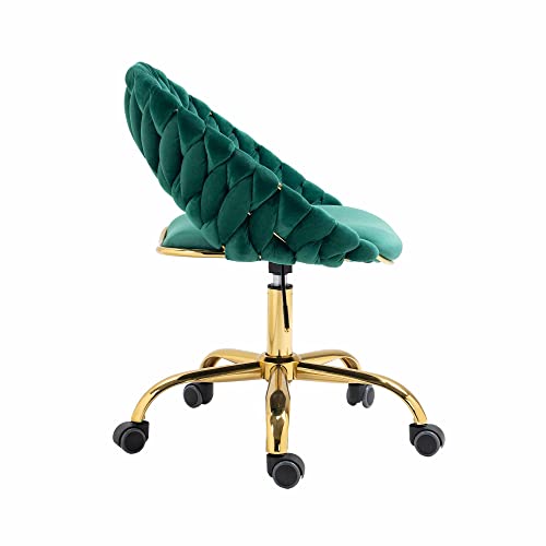 FATFISH Computer Chair Office Chair Adjustable Swivel Chair Fabric Seat Home Study Chair