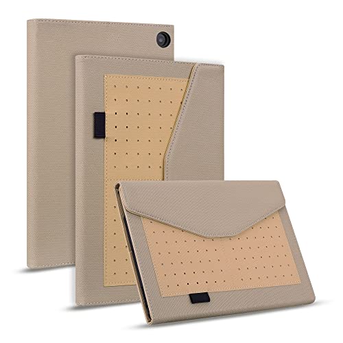 Tablet PC case Compatible with All-New Kindle Fire 7 Tablet (7", 12th Generation, 2022 Release) Case PU & TPU Tablet Case Kickstand Tablet Case Card Slot Case Tablet PC Cover (Color : Khaki)