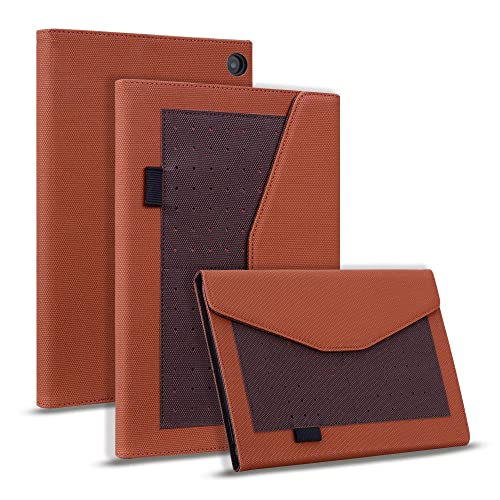 GREYKA Tablet PC Case Compatible with All-New Kindle Fire 7 Tablet (7", 12th Generation, 2022 Release) Case PU & TPU Tablet Case Kickstand Tablet Case Card Slot Case Tablet Protection (Color : Brown)