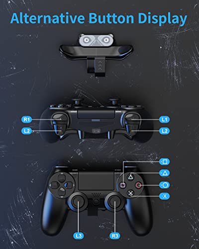 OLCLSS Paddles for Playstation4 Controller, Strike Accessory for PS4 Controller, Back Button Attachment for PS4 Controller, Strike Accessory PS4, Programmable Remap Kit Designed for the Original PS4 Controller