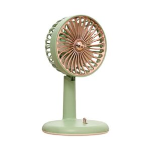 magideal desk fan table fans vintage quiet strong mini usb dual adjustable desktop air circulate fan personal fan for office desktop table indoor men, green