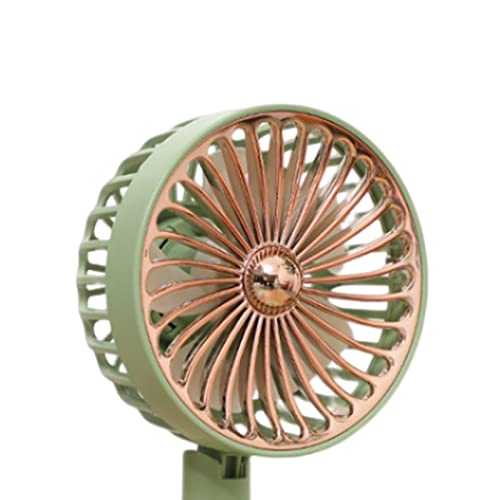 MagiDeal Desk Fan Table Fans Vintage Quiet Strong Mini USB Dual Adjustable Desktop Air Circulate Fan Personal Fan for Office Desktop Table Indoor Men, Green