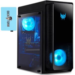 acer predator orion 3000 gaming desktop pc (intel i7-12700f 12-core, 32gb ram, 1tb pcie ssd + 1tb hdd (3.5), geforce rtx 3070, wifi, win 10 pro) with dockztorm hub