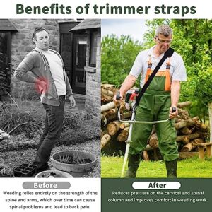 Olaismln Weed Wacker Strap, Adjustable Trimmer Sling, Compatible with Most Mowers, Weeders, Leaf Blowers, The Perfect Partner for a Weed Whacker