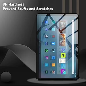 MeideYa [2 Pack] Screen Protector for Amazon Fire Max 11 Screen Protector Tempered Glass [Face ID & Fire Max 11 Stylus Pen Compatible] 9H Hardness High Definition Glass (2 Pack Glass)