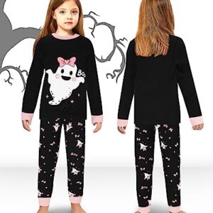 KOBERO Girls Halloween Pajamas 18-24 Month Baby Toddler Ghost PJs 100% Cotton Comfy Soft Pj Sets Sleepwear Jammies Clothes Outfits 18M/Mo, 24M/Mth