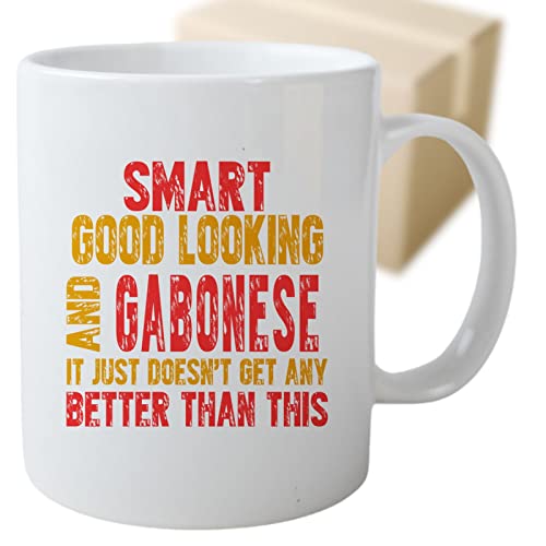 Coffee Mug Smart Good and Gabonese Funny Gifts for Men Women Coworker Family Lover Special Gifts for Birthday Christmas Funny Gifts Presents Gifts 150587