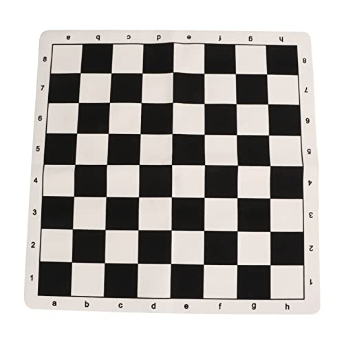 Chess Pieces,Chess Set with Zipper Back Bag Portable Faux Leather Black and White Checkerboard Set for Boys Girls