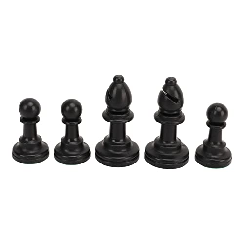 Chess Pieces,Chess Set with Zipper Back Bag Portable Faux Leather Black and White Checkerboard Set for Boys Girls