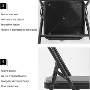 VOIV Folding Chair Home Backrest Chair Folding Chair Outdoor Chair Home Chair Office Chair Dining Chair