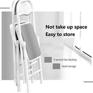 VOIV Folding Chair Home Backrest Chair Folding Chair Outdoor Chair Home Chair Office Chair Dining Chair