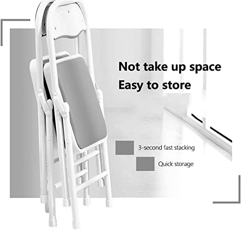 VOIV Folding Chair Home Backrest Chair Folding Chair Outdoor Chair Home Chair Office Chair Dining Chair