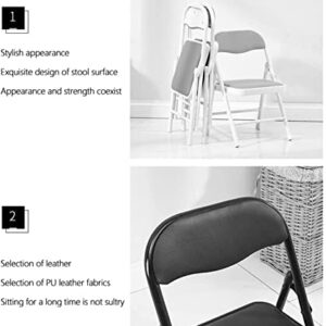 VOIV Folding Chair Home Backrest Chair Folding Chair Outdoor Chair Home Chair Office Chair Dining Chair