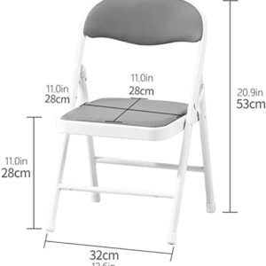 VOIV Folding Chair Home Backrest Chair Folding Chair Outdoor Chair Home Chair Office Chair Dining Chair