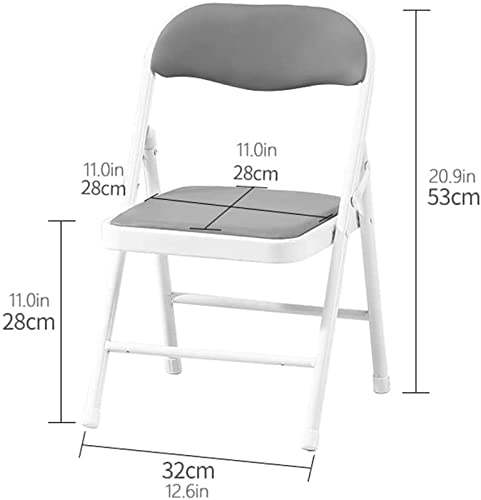 VOIV Folding Chair Home Backrest Chair Folding Chair Outdoor Chair Home Chair Office Chair Dining Chair