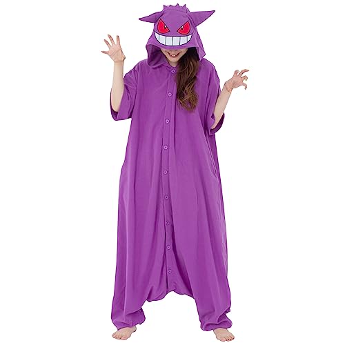 SAZAC Kigurumi - Pokemon - Gengar - Summer Onesie Jumpsuit Halloween Costume (One Size)