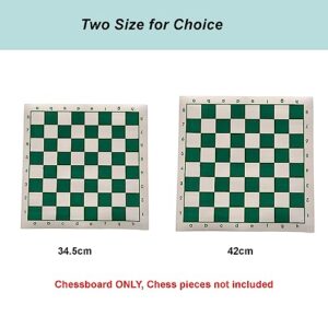 Tournament Chess Mat, Roll Up Chess Boards Professional Club and Tournament Chess Boards, Lightweight & Non Slip, Chess Mat for Kids and Adults(Chess Board only) (34.5cm)