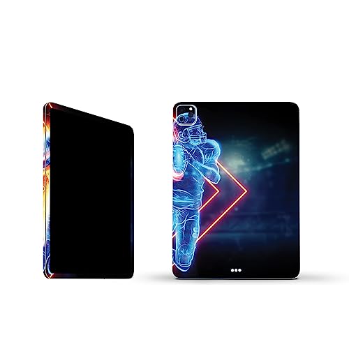 MightySkins Skin Compatible with Apple iPad Pro 11" M2 4th Gen (2022) Full Wrap Kit - Glow Football | Protective, Durable, and Unique Vinyl Decal wrap Cover | Easy to Apply | Made in The USA