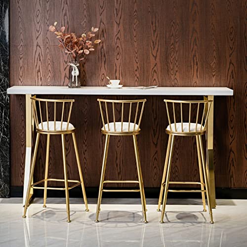 Bar Table Modern Nordic Light Luxury Wrought Iron Bar Dining Table Home Living Room Wall Solid Wood Long Table Bar High Table and Chairs Pub Tables (Color : Bar table160cm)